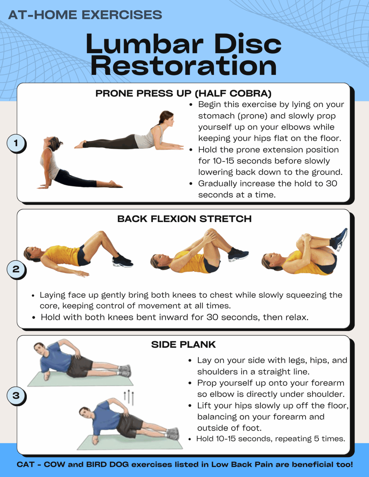 At Home Exercises: Lumbar Disc Restoration - Circle Chiropractic